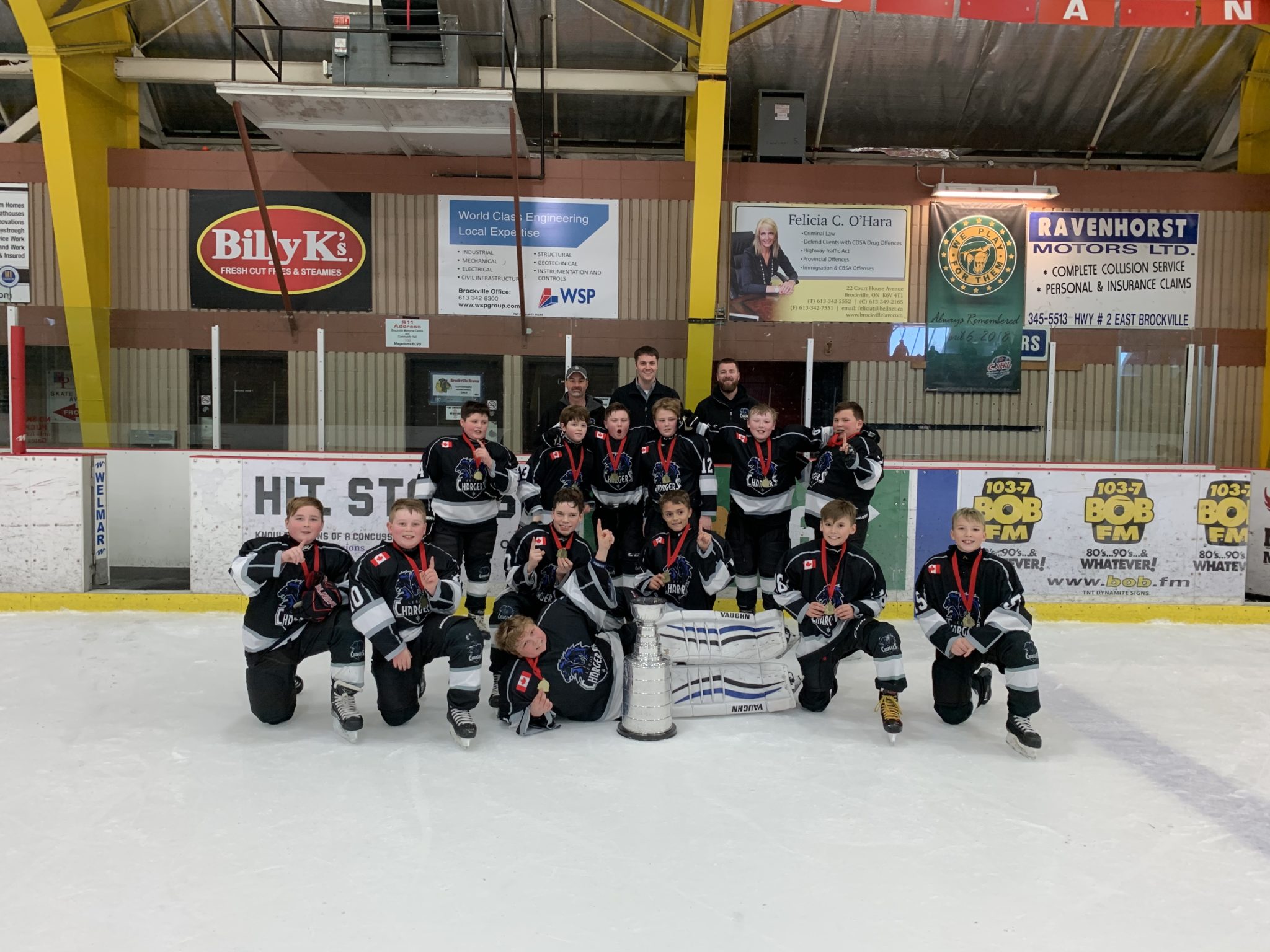 Pee Wee House C – Brockville Tournament Champions! – Leeds Chargers